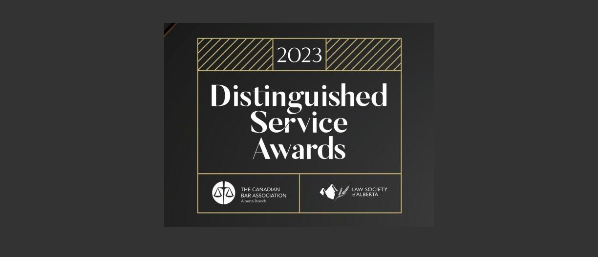 2023 Distinguished Service Awards - Law Society of Alberta