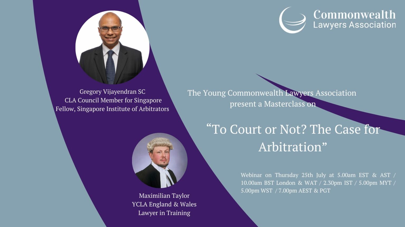 YCLA Arbitration Masterclass - Law Society of Alberta